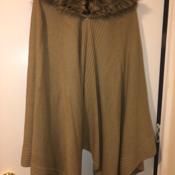 Jackets & Coats | Faux Fur Lined Cape | Poshmark